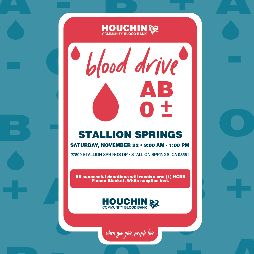Houchin Blood Drive Stallion Springs – Stallion Springs CERT